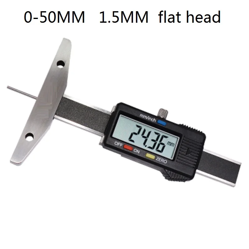 0 300MM Digital depth gauge Electronic thin rod depth caliper Round rod ...