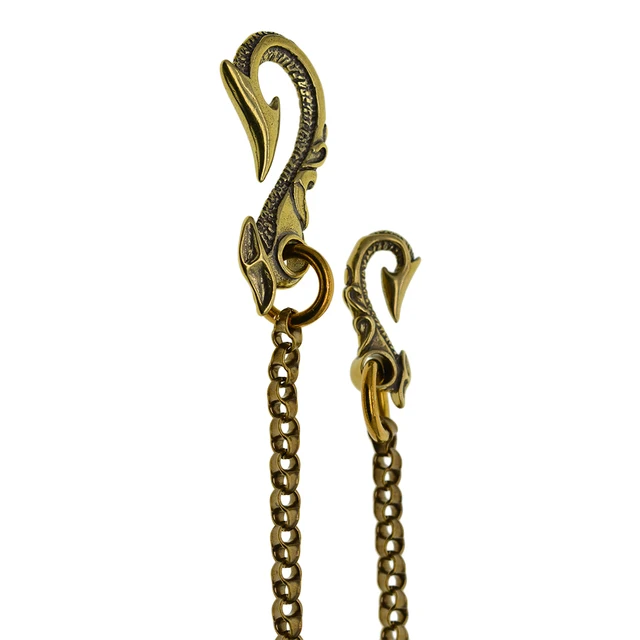 Biker Wallet Chain 23" Skull Death Leash Wallet Chain – Heavy Biker ...