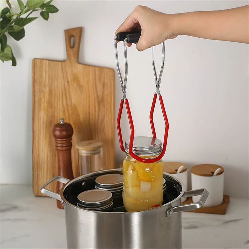 Canning-Jar-Lifter-With-Grip-Handle-Stainless-Steel-Can-Tongs-Clip-Heat ...