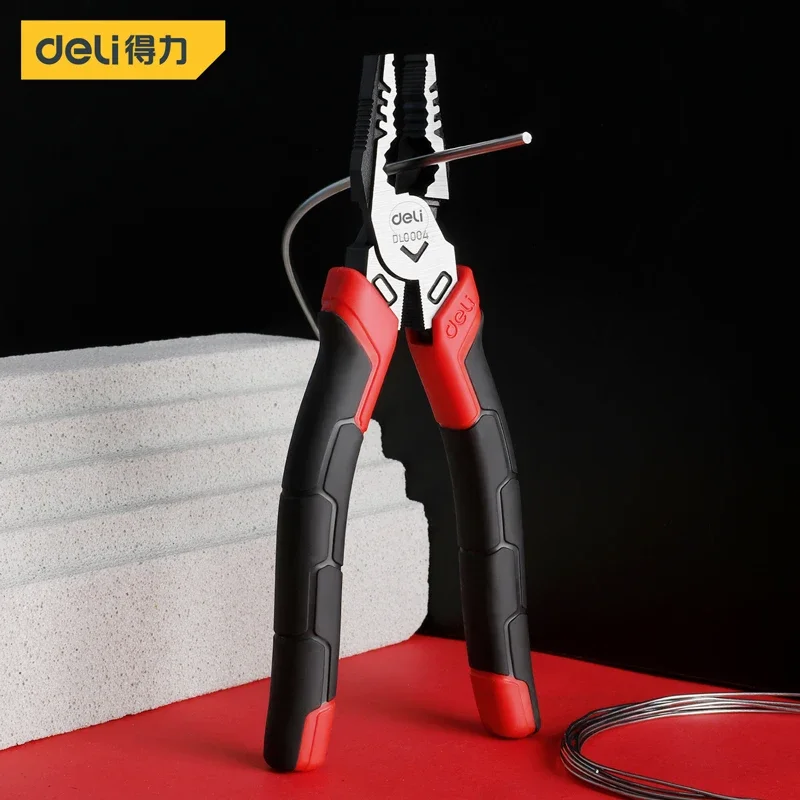 Deli 7/8 Inch Linesman Pliers Combination Pliers with Wire Cutter for ...