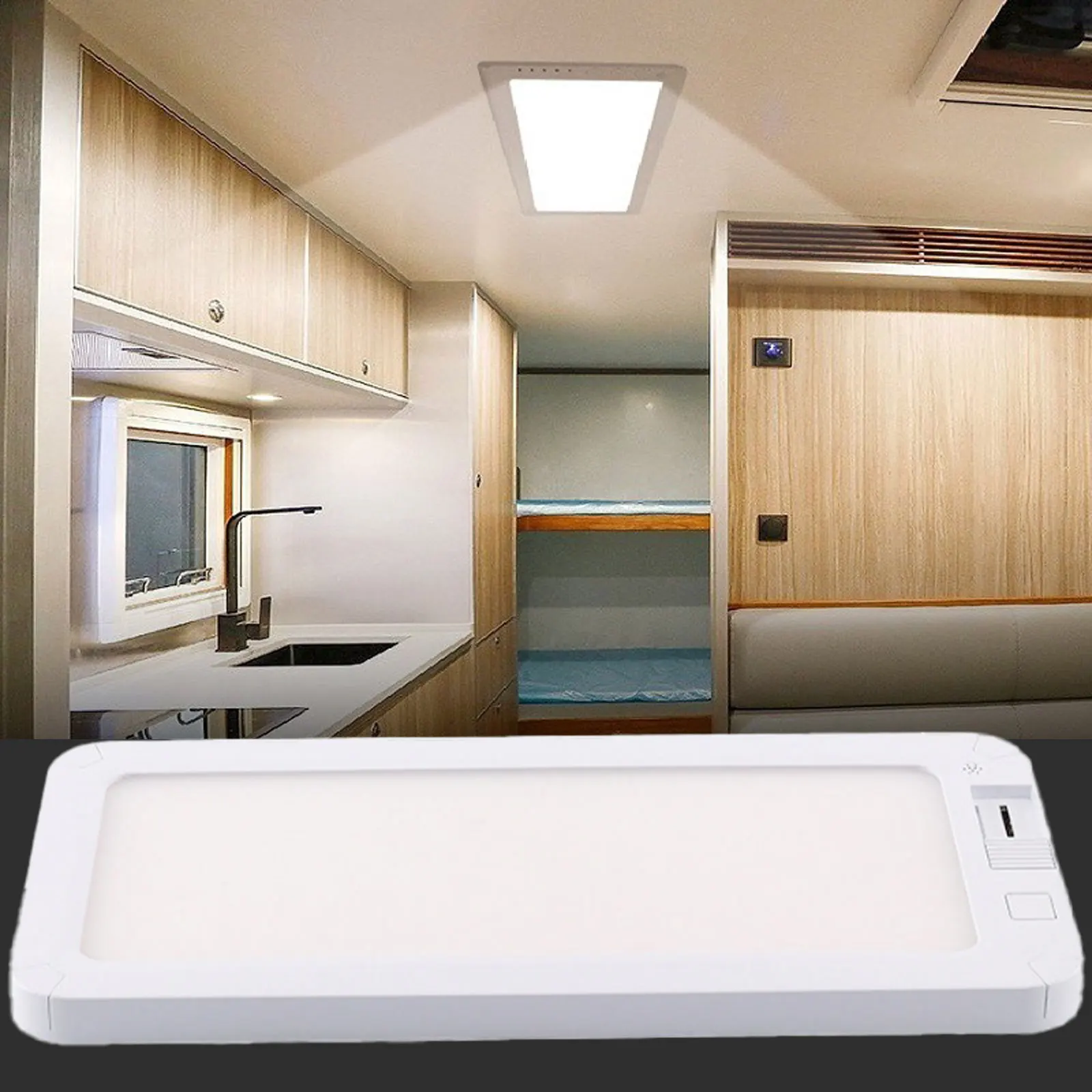 12-30V-LED-Car-Vehicle-Interior-Dimmable-Roof-Ceiling-Reading-Light ...