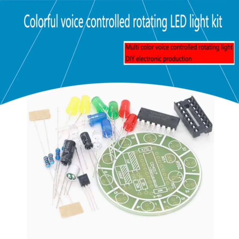 4017-Colorful-Voice-Controlled-Rotating-LED-Light-Kit-Voice-Controlled ...
