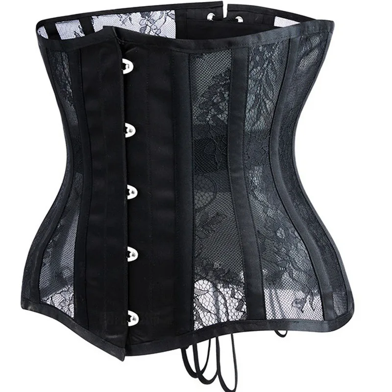 Women-Waist-trainer-Mesh-Corset-Wide-Waist-Cummerbunds-Corset-Bodycon ...