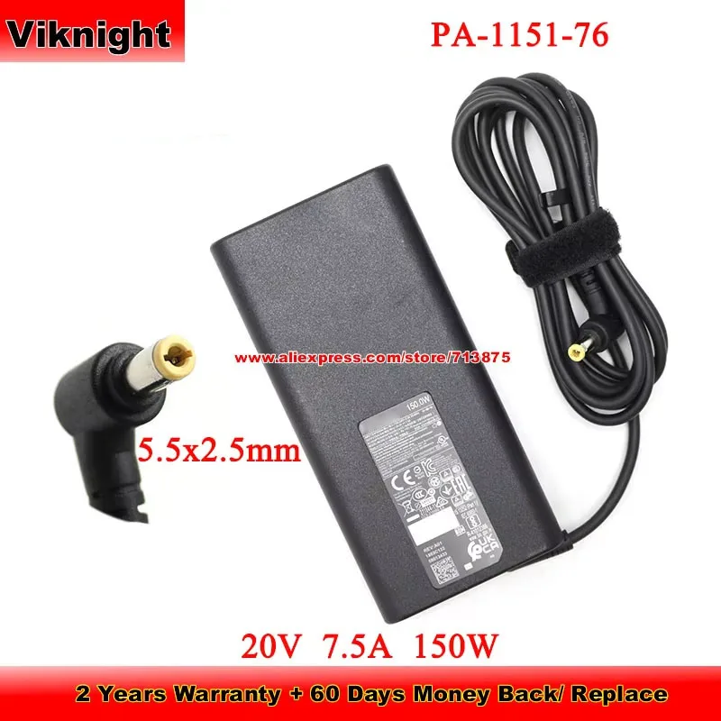 PA-1151-76 20V 7.5A 150W AC Adapter for NP50PNK for GIGABYTE G5 KF G5 ...