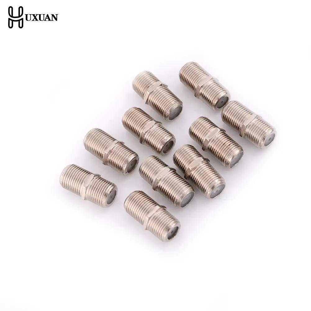 10pcs/Pack F Type Coupler Adapter Connector Female F/F Jack RG6 Coax ...