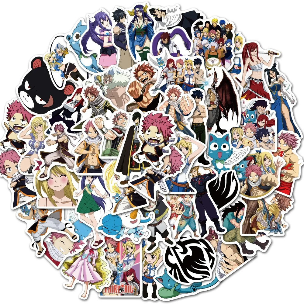 10/30/50PCS Anime Fairy Tail Graffiti Waterproof Sticker Creative Decal ...