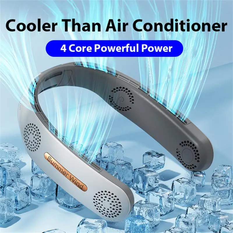 Mini Neck Fan Portable Bladeless Fan Wireless Fan Usb Rechargeable ...