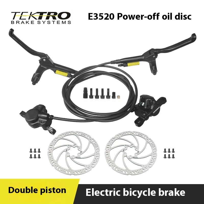 Tektro-E3520-E350-Electric-Bike-Hydraulic-Brakes-Front-Rear-900mm-1850mm-eBike-Disc-Brakes-Power ...