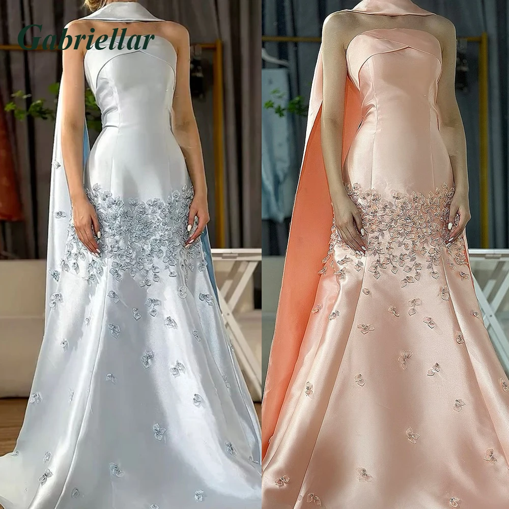 Gabriellar Attractive Celebrity Dress Sleeveless Kuwait Formal Party 3D ...