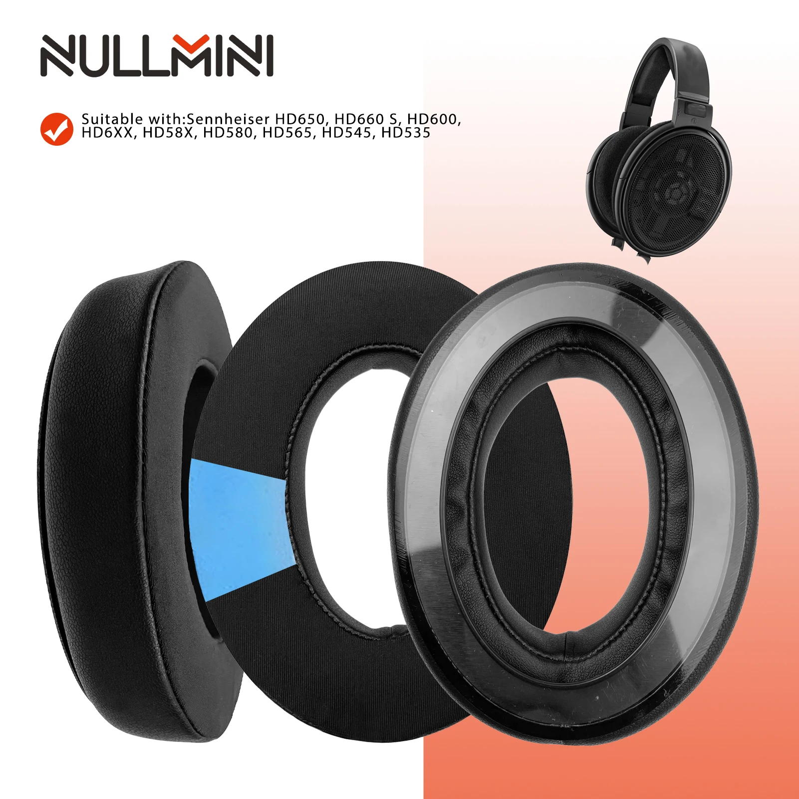 Nullmini Vervangende Oorkussens Voor Sennheiser Hd650, Hd 660 S, Hd600 ...