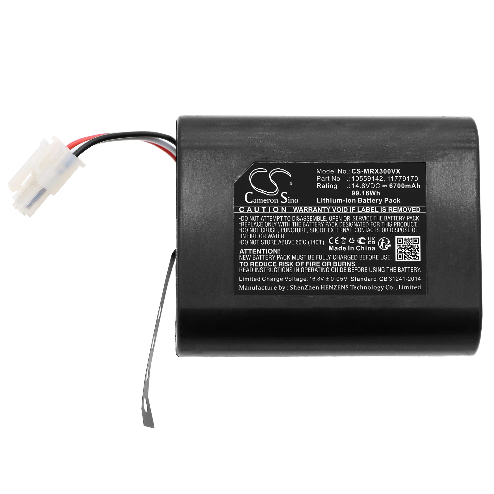 Li-ion Vacuum Battery for Miele, 14.8V, 6700mAh , Compatible Models ...