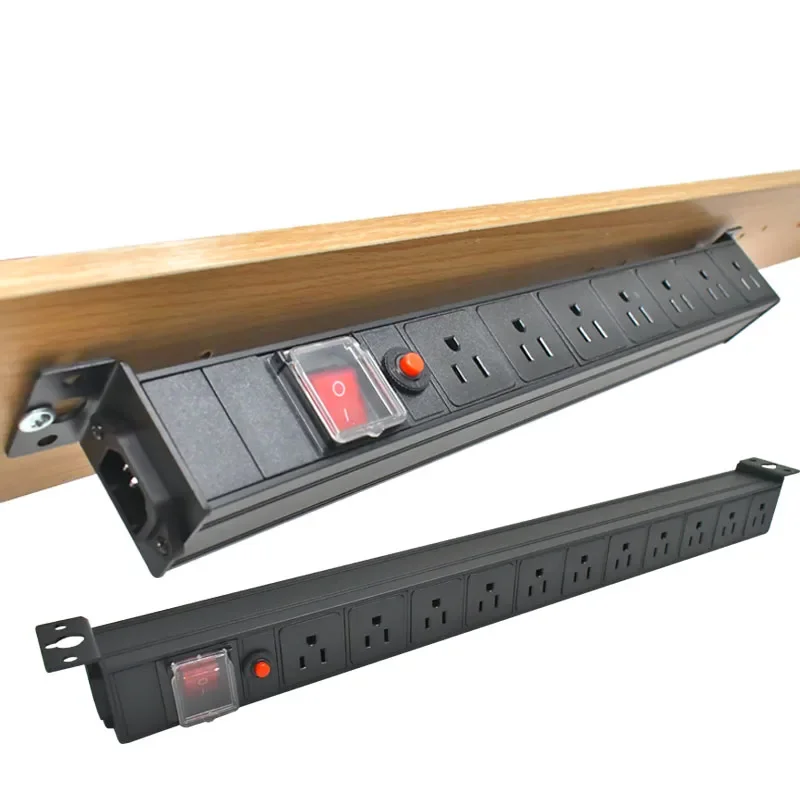 PDU-power-strip-network-cabinet-rack-C14-ports-1-10AC-US-hidden-socket ...