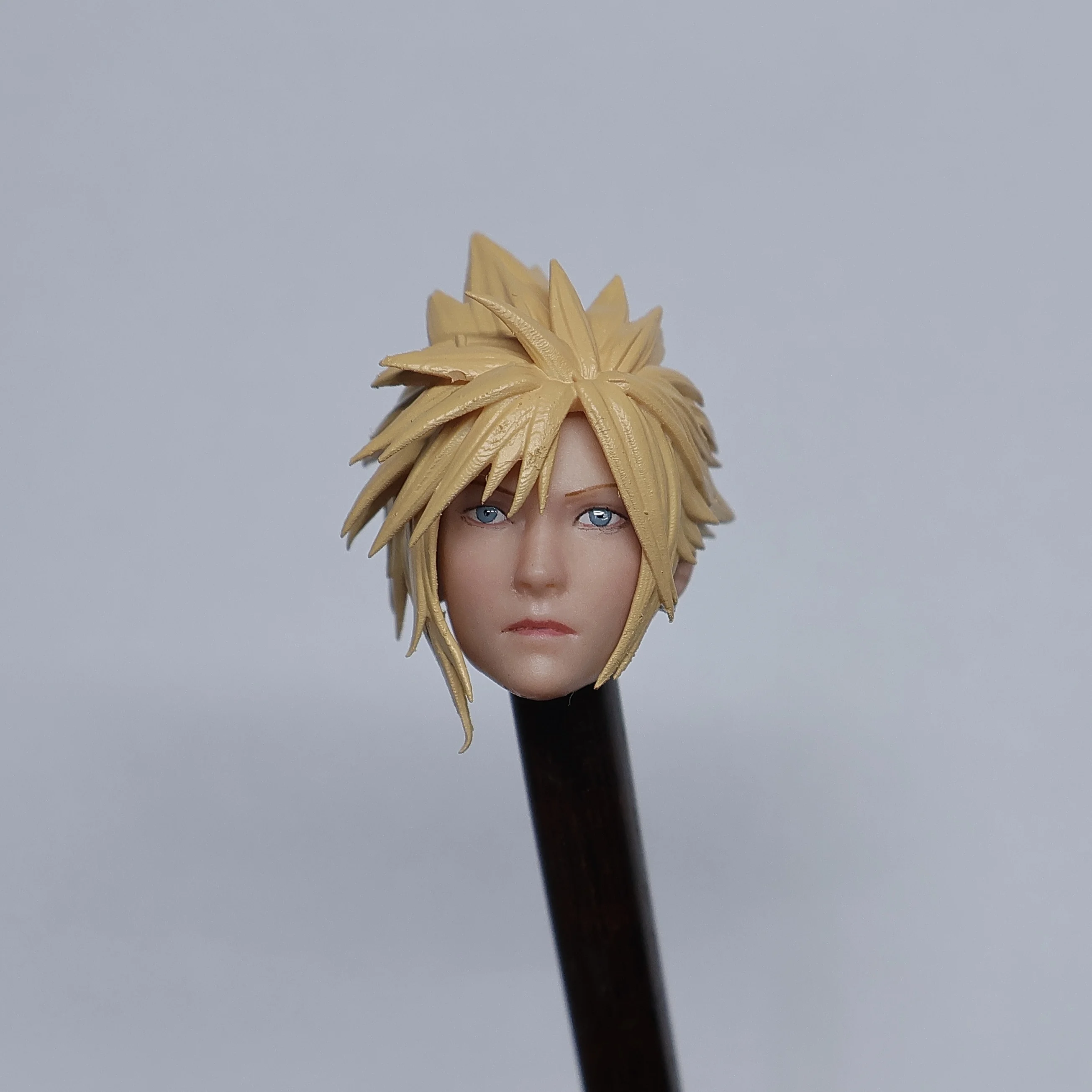 1/12 Scale Cloud Anime Head Sculpt Golden Hair Head Carving Model Fit 6 ...