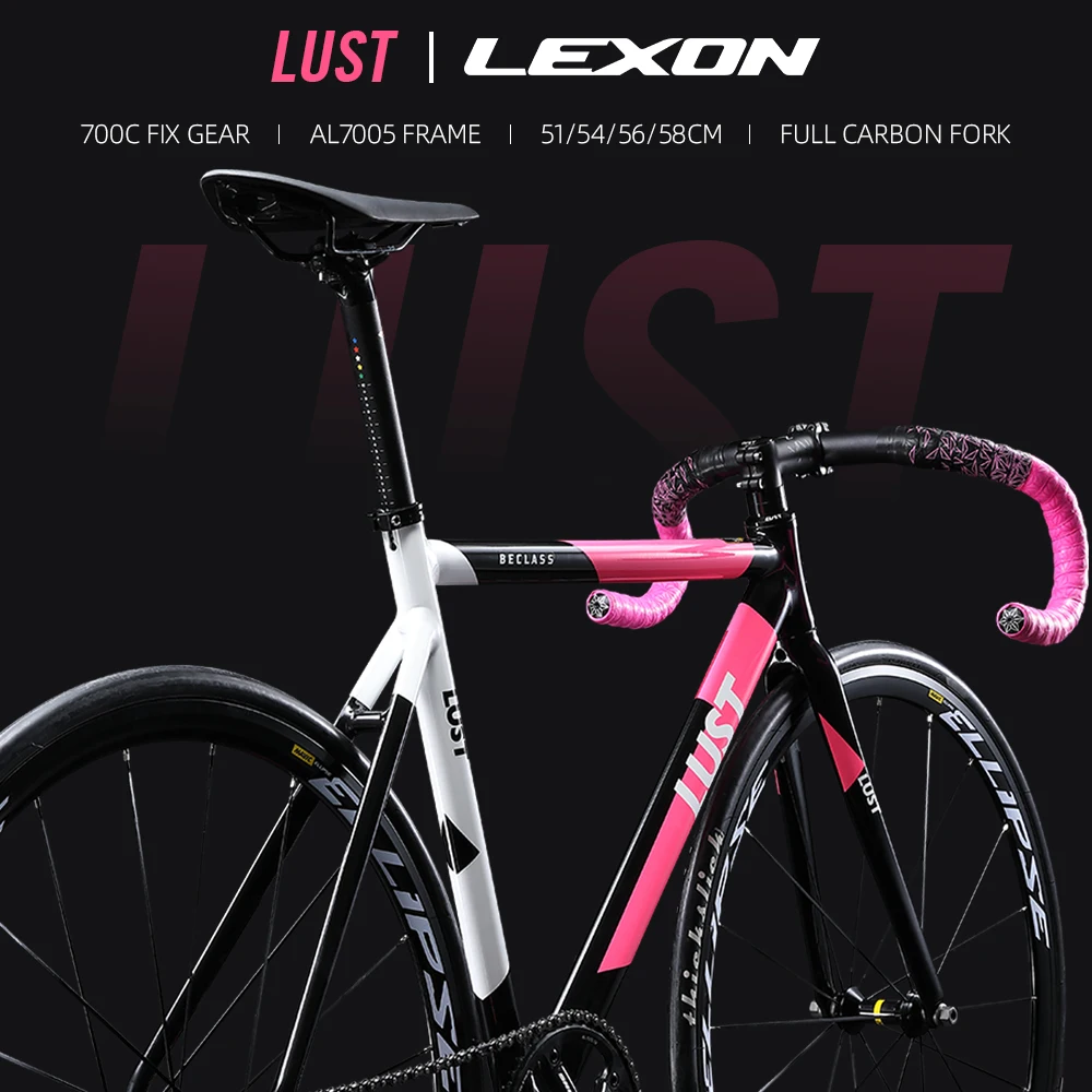 2023 LEXON SUPER LIGHT AL6066 TRACK FRAME SET/SINGLE SPEED FIXED GEAR ...