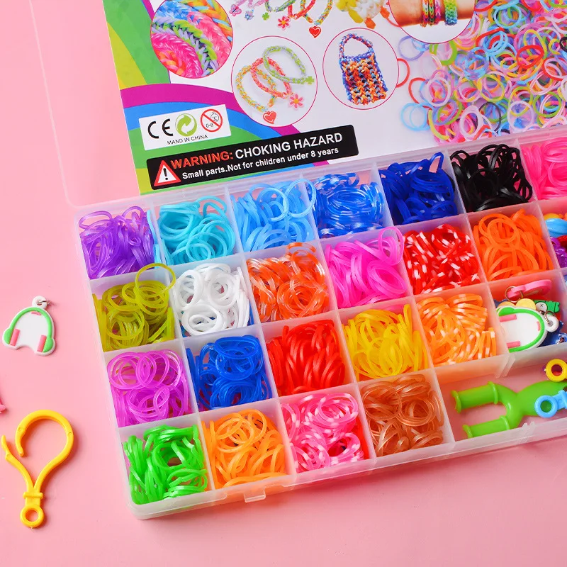 1Box-Colorful-Loom-Bands-Set-Bracelet-Making-Kit-DIY-Creative-Braided ...