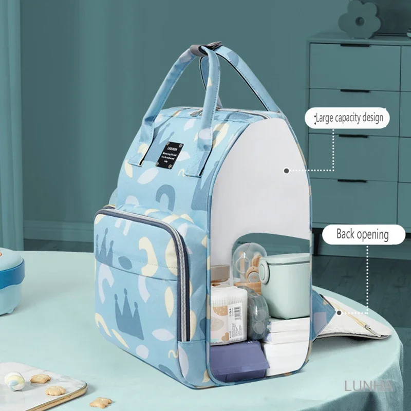 Mother-and-Babies-Essential-Nylon-Backpack-Diaper-Feeder-Bottle ...