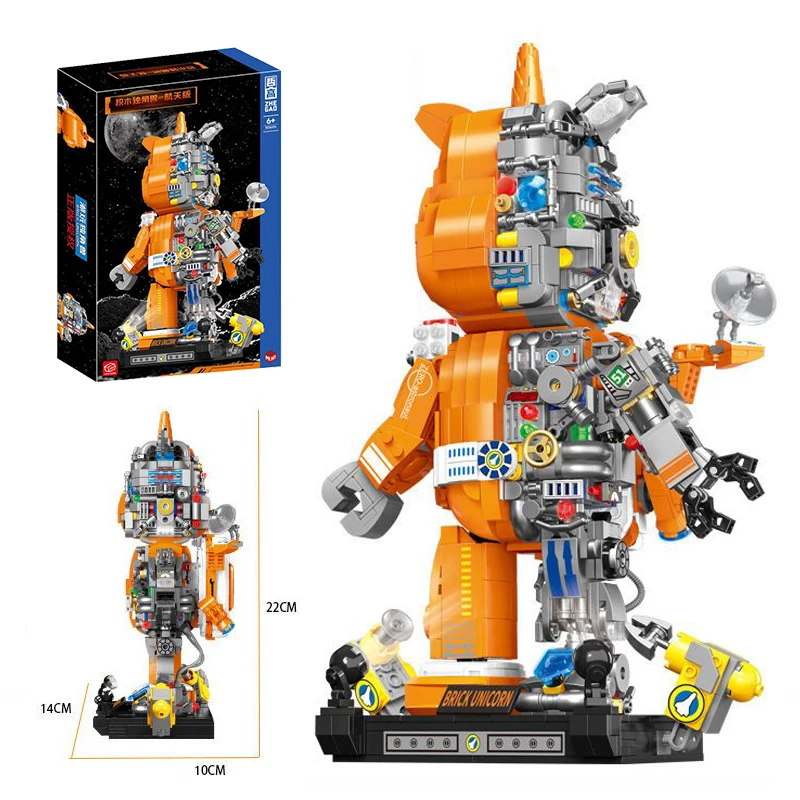 1277PCS-Mechanical-Aerospace-Astronaut-Building-Blocks-Space-Unicorn ...