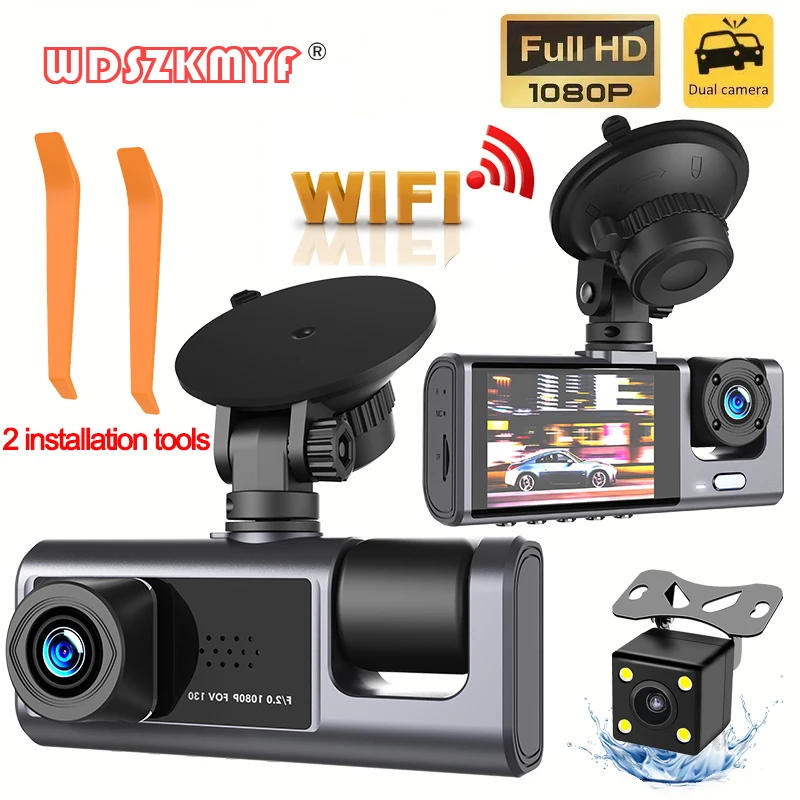 1080P-Car-Dvr-WIFI-Dash-Cam-for-Cars-3-Channel-Camera-for-Vehicle ...