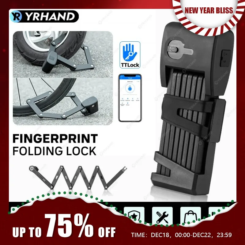 YRHAND-Folding-Bicycle-Lock-Fold-Lock-Alta-Seguran-a-IP67-Anti-Roubo ...