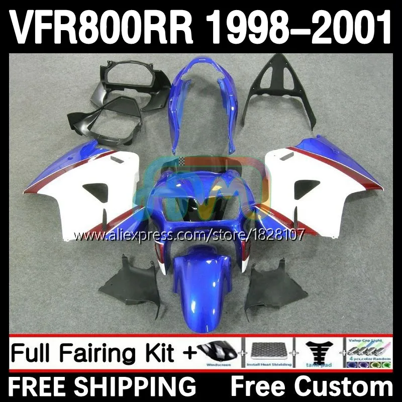White-blue-Fairing-For-HONDA-Interceptor-VFR800RR-VFR-800RR-800-28No-1 ...