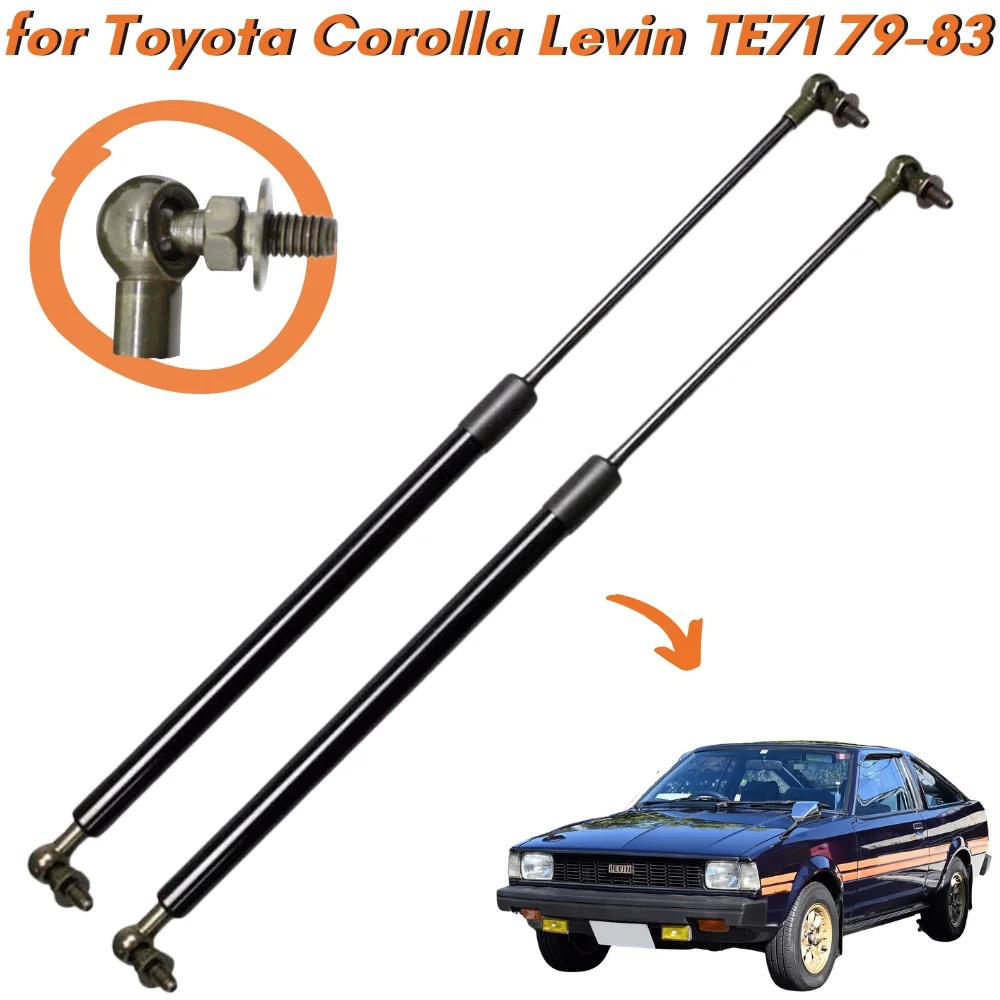 Qty(2) Trunk Struts for Toyota Corolla Levin TE71 Liftback 1979-1983 ...