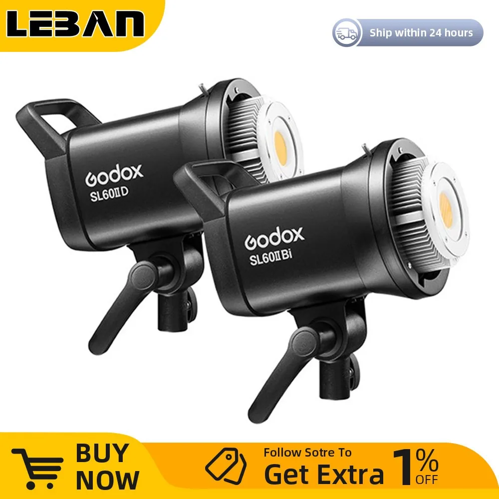 Godox-SL60IID-SL60II-D-SL60IIBi-SL60II-Bi-COB-LED-Video-Light-2-4G ...