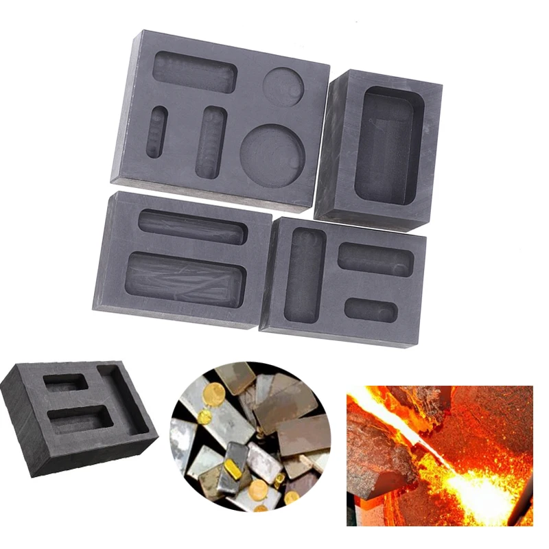 1Pcs-3-5OZ-80OZ-Graphite-Casting-Ingot-Mold-Gold-Silver-Melting-Casting ...