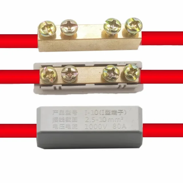 Electrical Accessories 10 Square Terminal Block High Power Wire ...
