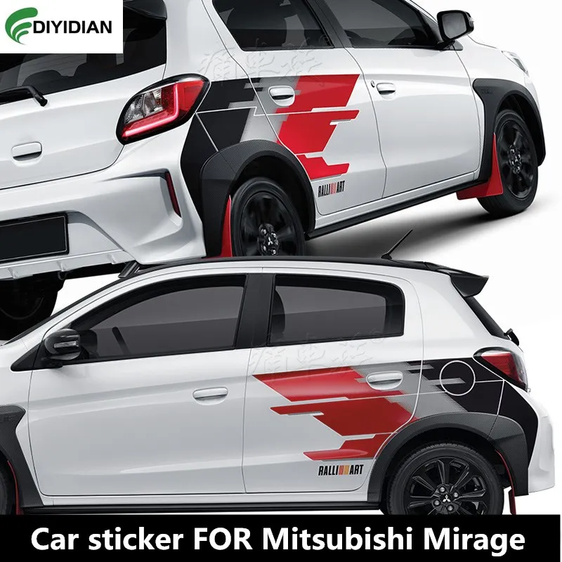New-car-sticker-FOR-Mitsubishi-Mirage-Body-Exterior-decoration ...