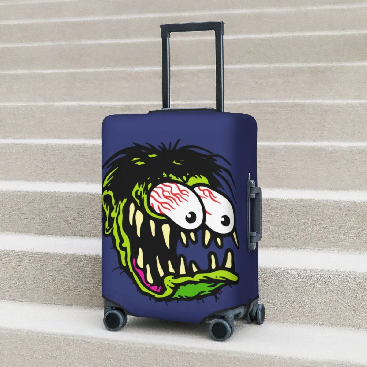 Funny-Monster-Cartoon-Suitcase-Cover-Fink-Rat-Cruise-Trip-Protector ...