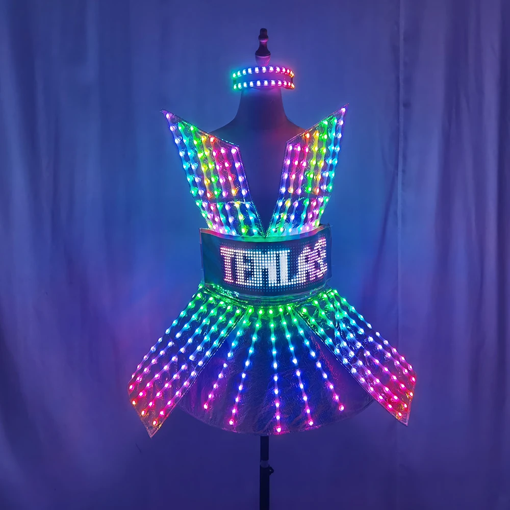 Shiny-Laser-Mirror-Nightclub-Dress-LED-Glow-Bar-Dj-Gogo-Dancer-Singer ...