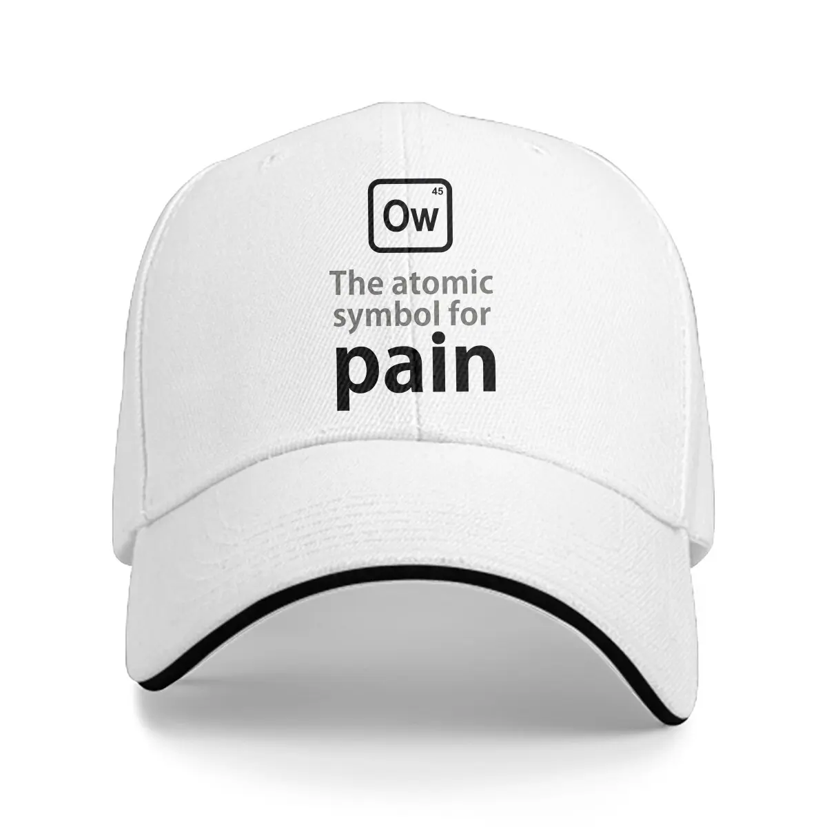 Atomic-Symbol-For-Pain-Baseball-Caps-Peaked-Cap-Chemistry-Sun-Shade ...
