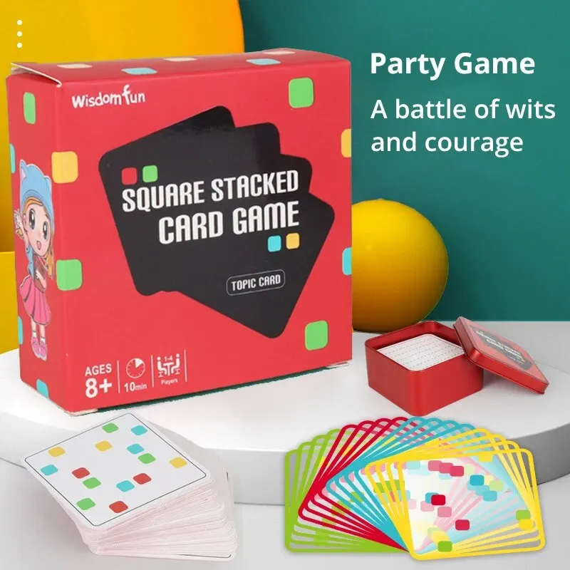 Square-Stacked-Card-Game-Puzzle-Games-Educational-64-Cards-Mind ...