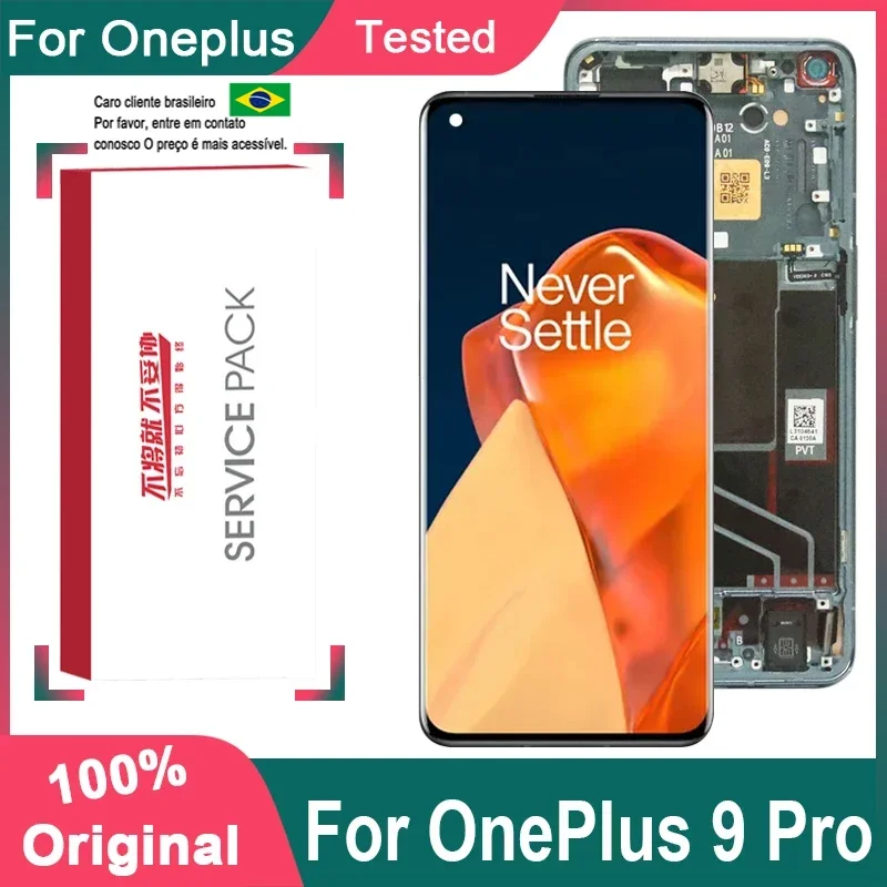 100-Original-6-7-AMOLED-Display-For-OnePlus-9-Pro-LCD-Screen-Touch ...