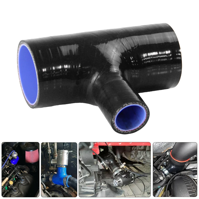 2" To 2" 51mm To 51mm T Piece Silicone Hose T Shape Tube Pipe For 25mm ...