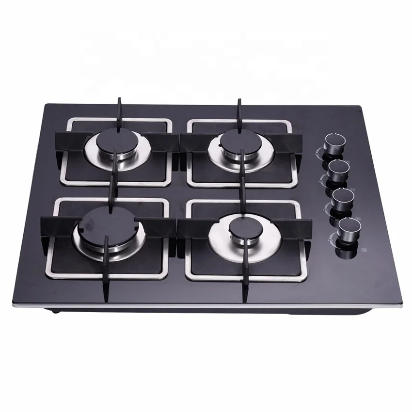 Kitchen-Appliance-Tempered-Glass-Built-in-Gas-Hob-Household-4-Burner ...
