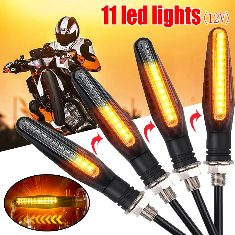 12V-Motorcycle-LED-Turn-Sequential-Signal-Light-Flowing-Water-Flashing ...