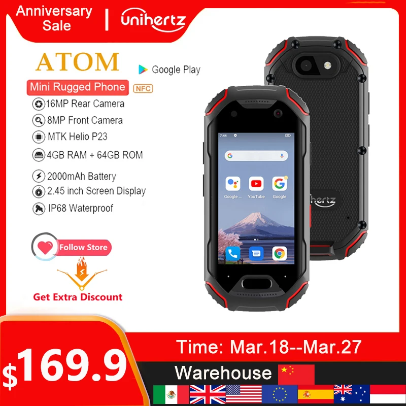 Unihertz-Atom-Small-Rugged-Smartphone-Octa-Core-Android-9-4GB-64GB ...