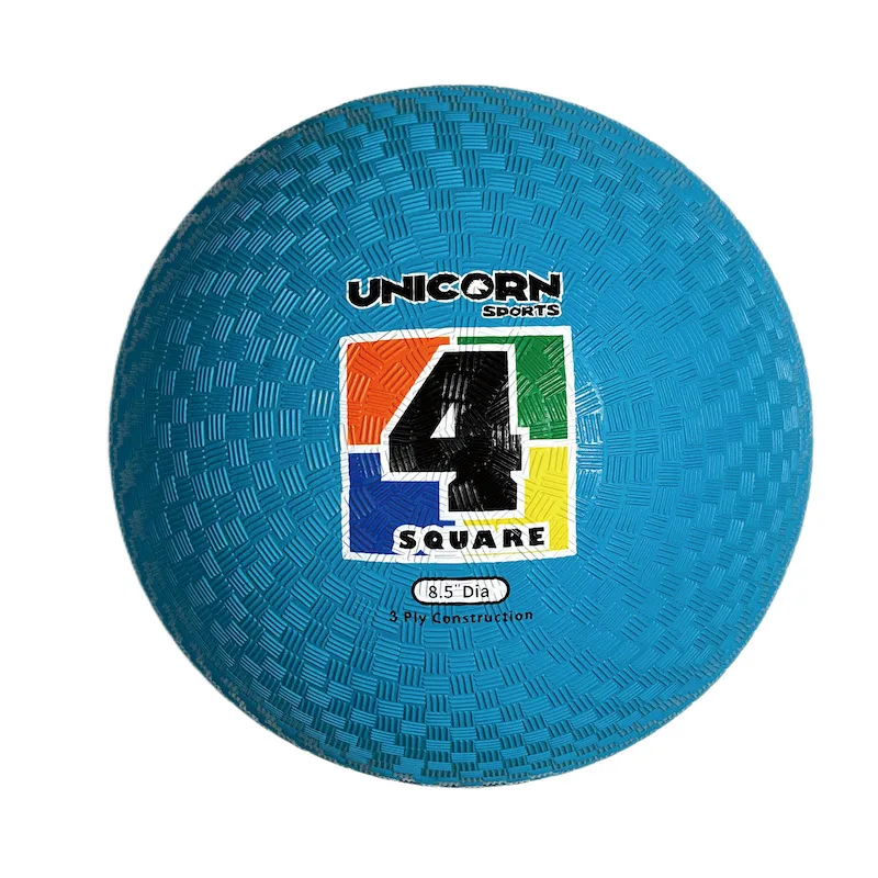 Unicorn-Sports-8-5-4-square-ball-rubber-Play-round-ball-3ply-rainbow ...