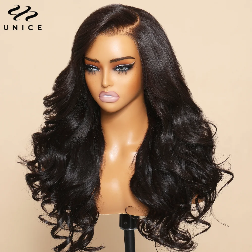 UNice-3D-Body-Wave-Wig-250-Density-13x4-Human-Hair-Lace-Frontal-Wig-Pre ...
