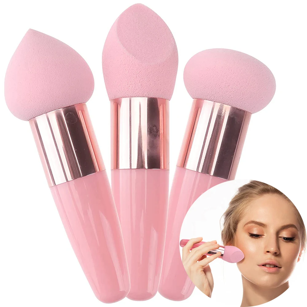3pcs-Women-Foundation-Powder-Cosmetic-Puff-Mushroom-Head-Face-Concealer ...
