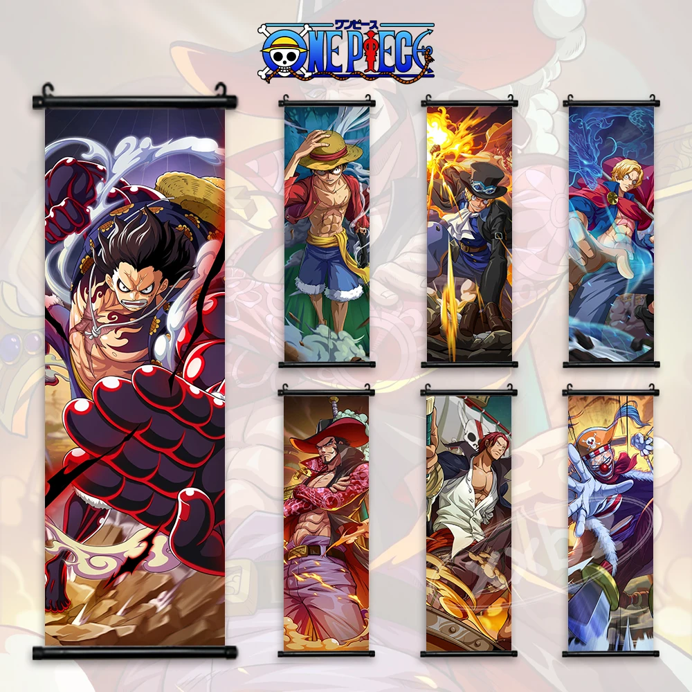 One-Piece-Luffy-Gear-4-Home-Decor-Kawaii-Anime-Decorative-Painting ...