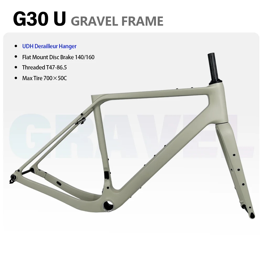 2024-G30U-Carbon-Gravel-Bike-Frame-UDH-Derailleur-Hanger-Treaded-T47 ...