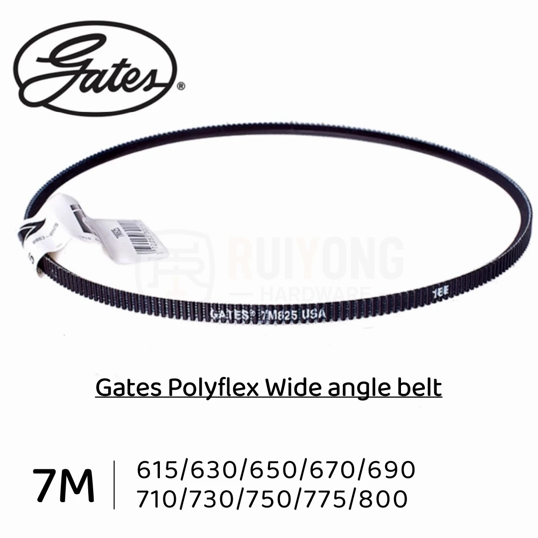 Gates-Polyflex-Wide-angle-belt-7M615-7M630-7M650-7M670-7M690-7M710 ...
