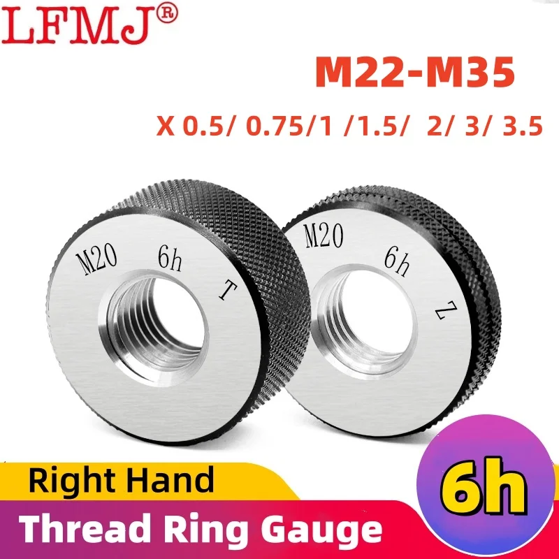 1SET(1*GO+1*NOGO) 6h Accuracy Standard Metric Fine Tooth Thread Ring ...