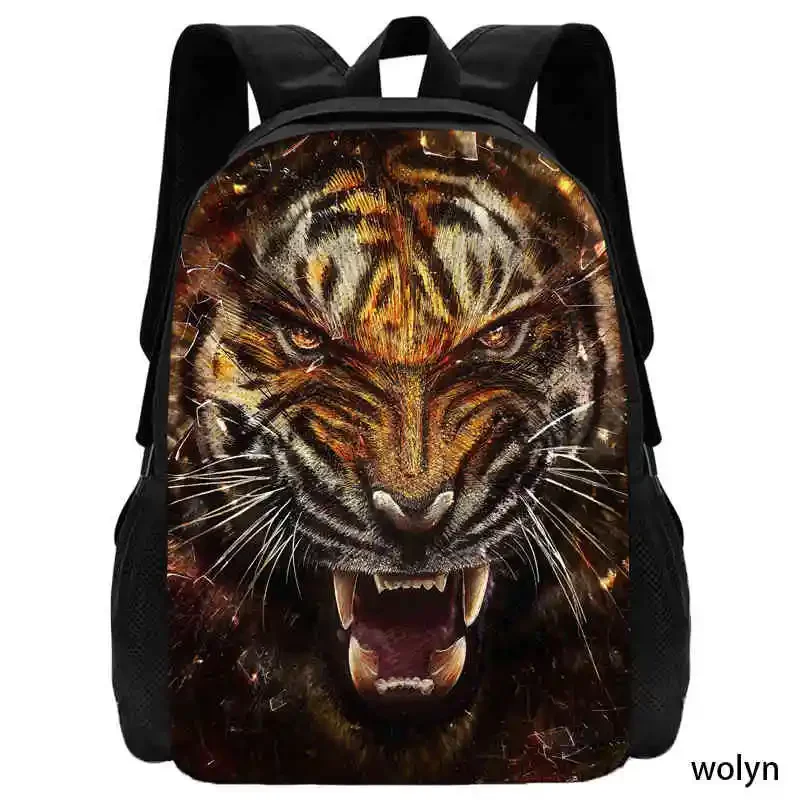 Mochila-3D-Tiger-Prints-School-Backpack-for-Kindergarten-Animal-Prints ...