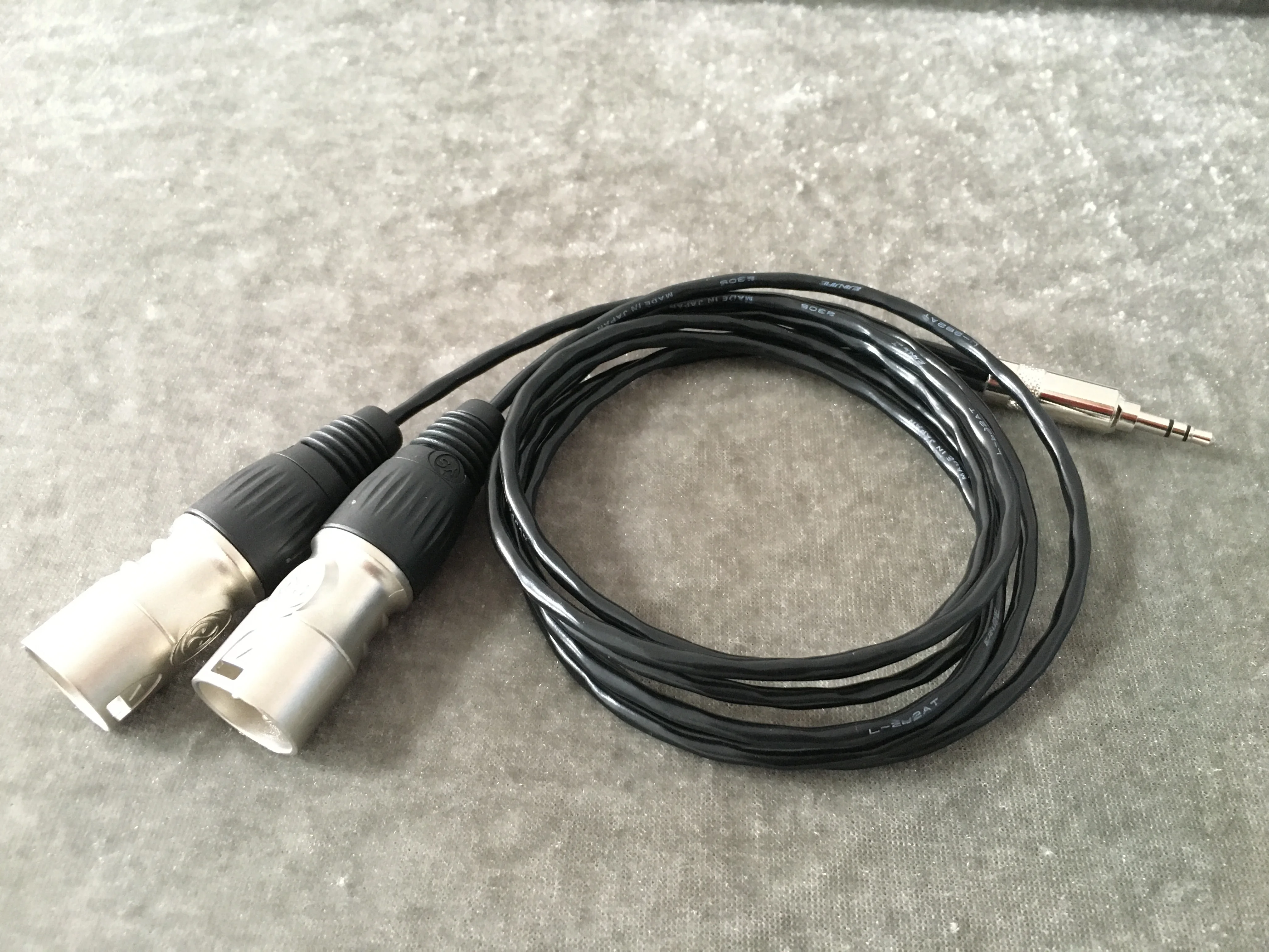 DIY Audio cable with REAN 3.5mm plug NYS231LBG gold plating connect ...