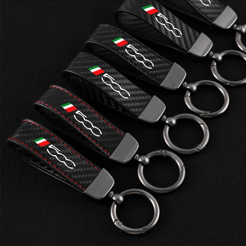 Custom-Carbon-Fiber-Car-Key-Holder-For-Fiat-500-500l-500x-500e-500c-500 ...