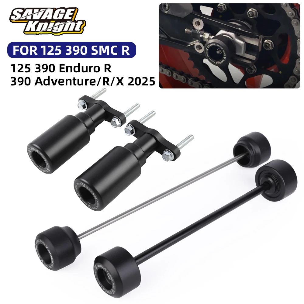 2025 390SMC-R Front Rear Axle Wheel Slider Frame Crash Sliders For 125 ...