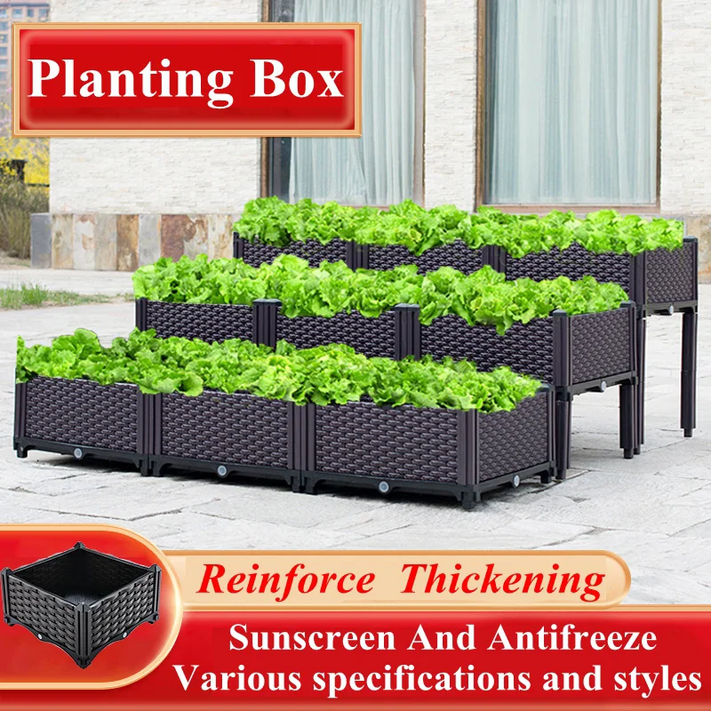 Large-Capacity-Garden-Bed-Kit-Vegetable-Planting-Box-Home-Balcony ...